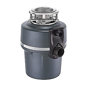 InSinkErator Garbage Disposal with Power Cord & Air Switch, Evolution Essential XTR, Quiet Series, 3/4 HP Continuous Feed, Gray