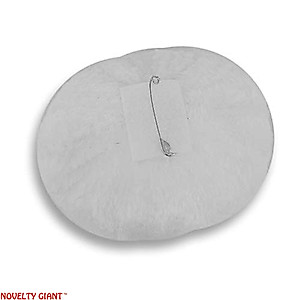 NOVELTY GIANT WWW.NOVELTYGIANT.COM Jumbo Plush Bunny Tail Costume Accessory (White)