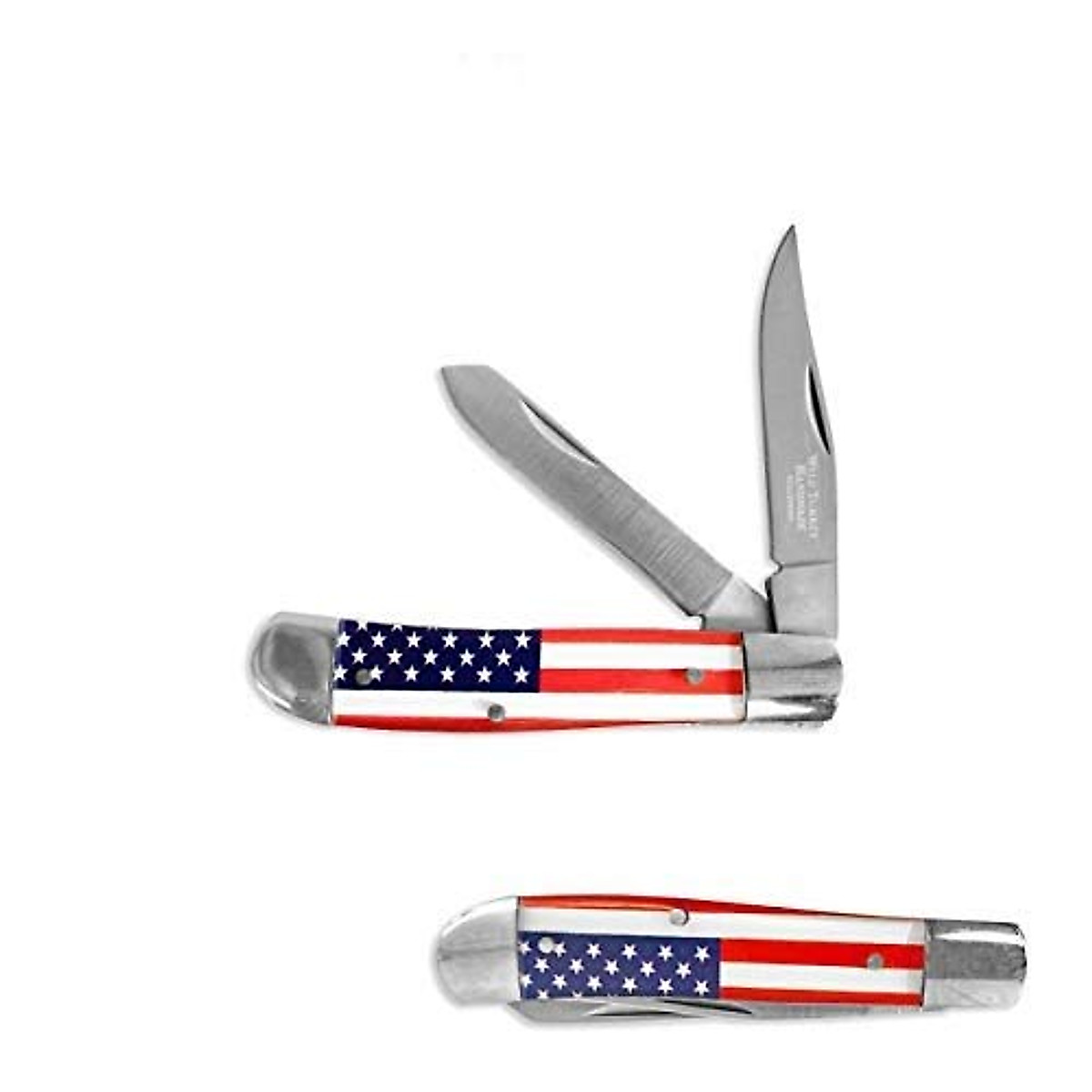 Wild Turkey Handmade Gentleman's Trapper Design Folding Pocket Collectors Knife EDC Slim Sleek Design (USA)