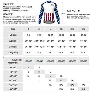 Lo.gas USA Cycling Jersey Men Long Sleeve Bike Biking Shirts American Flag Road Bicycle Clothing Full Zip with Pockets
