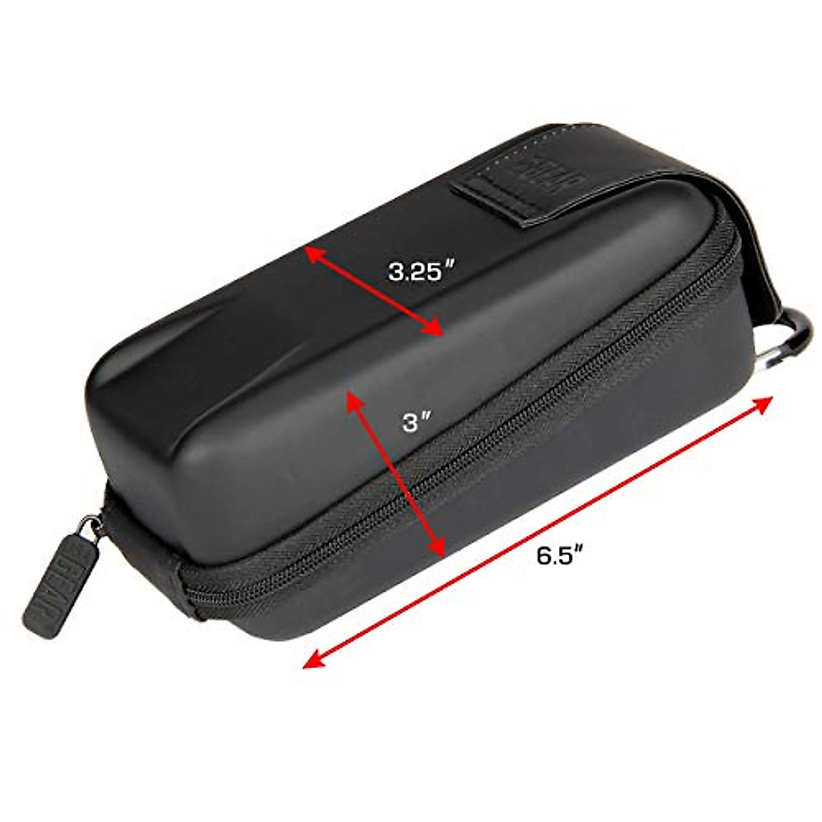 USA Gear Audio Glasses Case - Hard Glasses Case with Top Loading Design, Belt Loop, and Carabiner Compatible with Bose Alto Audio Sunglasses, Bose Rondo Bluetooth Glasses, and More Smart Glasses
