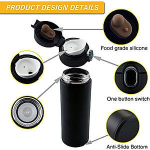 TUMBLER Vacuum-Insulated Travel Mug | Spill-Proof Coffee Mug with Stainless Steel Double-Wall Insulation, 16 oz (Lavender)