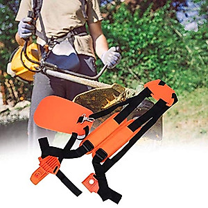 Fdit Double Shoulder Trimmer Shoulder Strap Harness Garden Brush Cutter Lawn Mower Nylon Belt fit for Brush Cutter Trimmer Kit