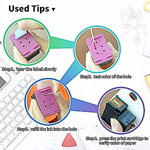 AYMSous 6-Pack Universal Ink Refill Kit for All HP Canon Epsn Brother Printers Compatible Cartridges Refillable Cartridge CISS CIS System with 6 Syringes(6x100ML 3BK, 1C. 1M, 1Y)