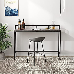 Yusong 47" Long Sofa Table, Narrow Console Table Behind Couch, Tall Bar Tables Enterway Table, Small Skinny Foyer Table for Living Room Home Office Bar, Grey