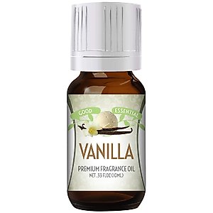 Good Essential - Professional Vanilla Fragrance Oil 10 ml for Candles, Soaps, Lotions, Perfume 0.33 fl oz - Home Fragrance Oil Vanilla - Vanilla Diffuser Oil - Vanilla Fragrance Oil for Body Lotion