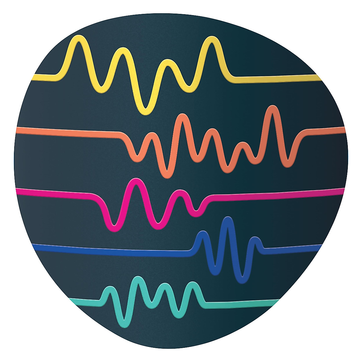 Ottle Reef Roamer Stainless Steel Water Bottle - 34 oz Insulated Flask with Leak Proof Lid, BPA free & Carry Handle - Hot & Cold Gym Water Bottle for Travel, Camping & Sports - Electro Beats