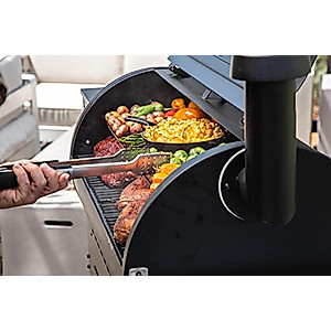 Pit Boss Grills Soft Touch BBQ Tongs, Silver/Black, (67387)