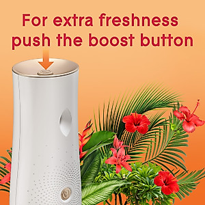 Glade Automatic Spray Air Freshener Refill, Scented Air Freshener for Home and Bathroom, Hawaiian Breeze, 6.2 Oz, 3 Count