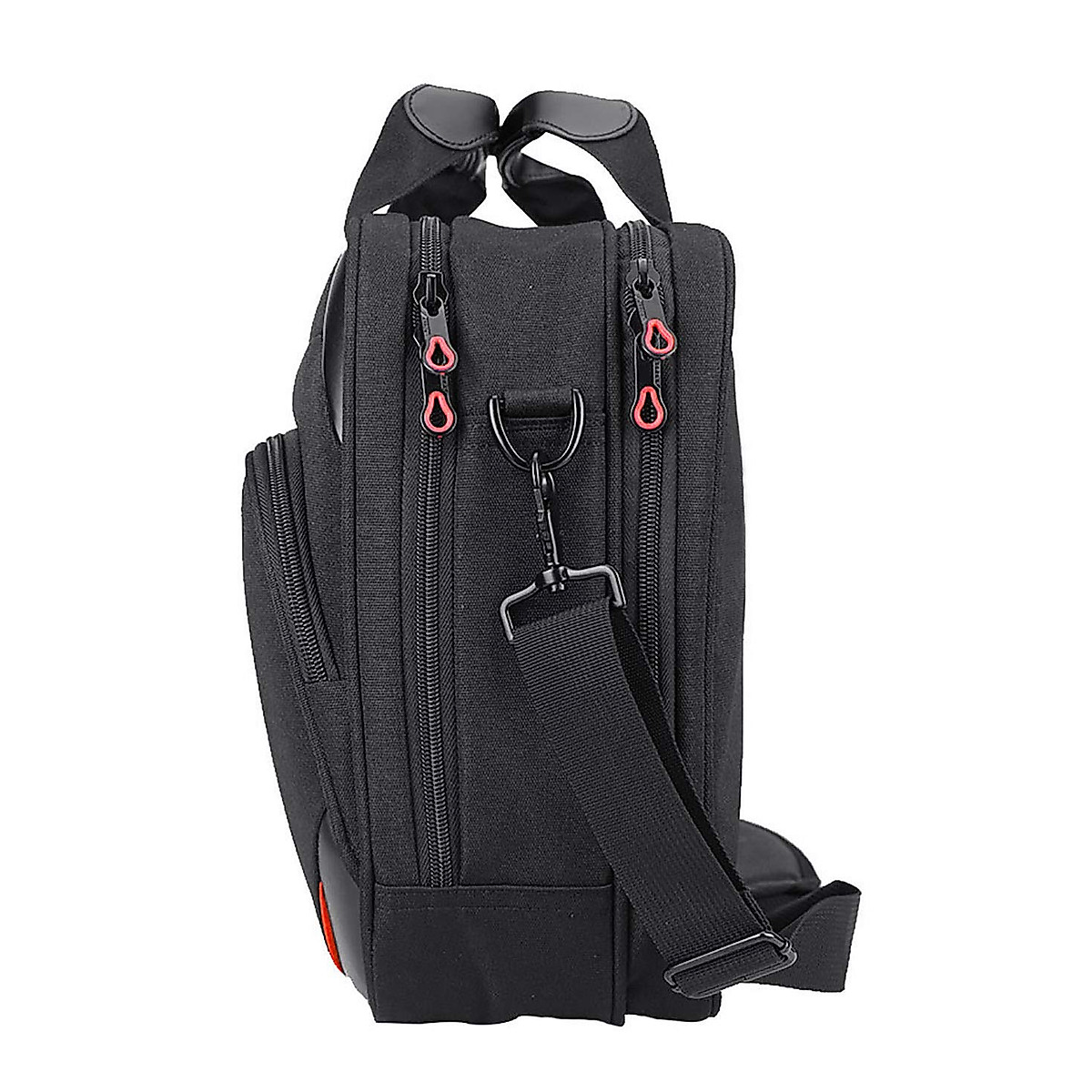 KROSER Laptop Bag 15.6 Inch Laptop Briefcase Laptop Messenger Bag Water Repellent Computer Case Laptop Shoulder Bag Durable Tablet Sleeve with RFID Pockets for Business/College/Women/Men-Black/Red