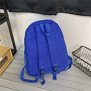 DINGZZ Fashion Women Backpack Canvas Travel School Bag Backpack Teenage Backpack Bookbag (Color : E, Size : 34 * 16 * 39CM)
