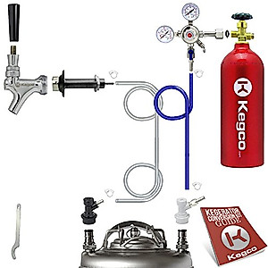 Kegco EBSHCK-5T Kegerator Kit, 1 Faucet with Tank, Standard