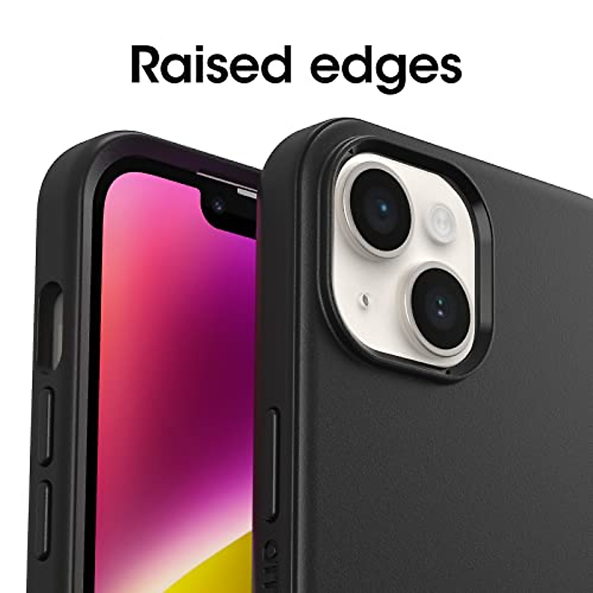 OtterBox IPhone 14 & IPhone 13 Symmetry Series Case - BLACK , Ultra-Sleek, Wireless Charging Compatible, Raised Edges Protect Camera & Screen