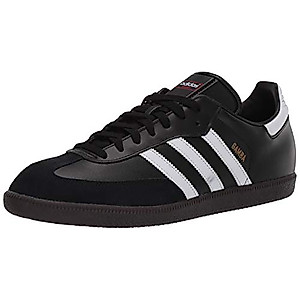 adidas Men's Samba Soccer Shoe, White/Black, 11 M US