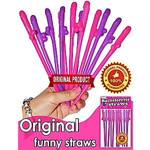 10 Bachelorette Party Straws, Bachelorette Party Decorations, Pennis Drinking Straws, Willy Straws, Hen Straws Naughty