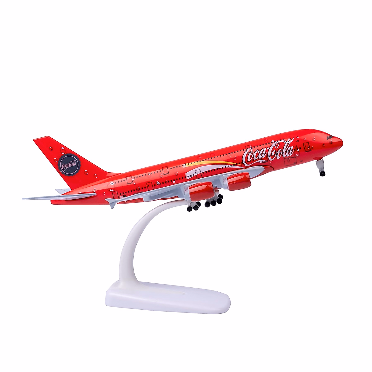 Bswath Model Airplane 1:300 Scale Model A380 Model Plane Metal Alloy Model for Gift and Decoration
