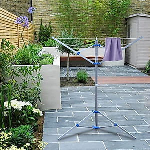 ZHFEISY Clothes Line Height Adjustable Clothes Drying Rack Umbrella Dryer with Drying Line Sweater Drying Rack Outdoor Clothes Hanger for Outdoor and Indoor