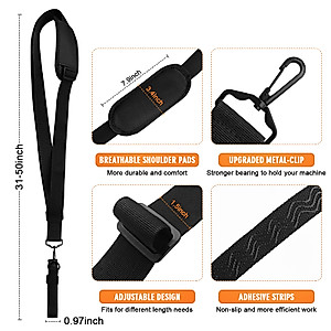 Iswawo Trimmer Strap for Weed Eater, Adjustable Shoulder Strap Easy Release Brush Cutter Harness, Compatible with Greenworks/DEWALT/EGO String Trimmer, Leaf Blower, Shrub Trimmers & Snow Blower