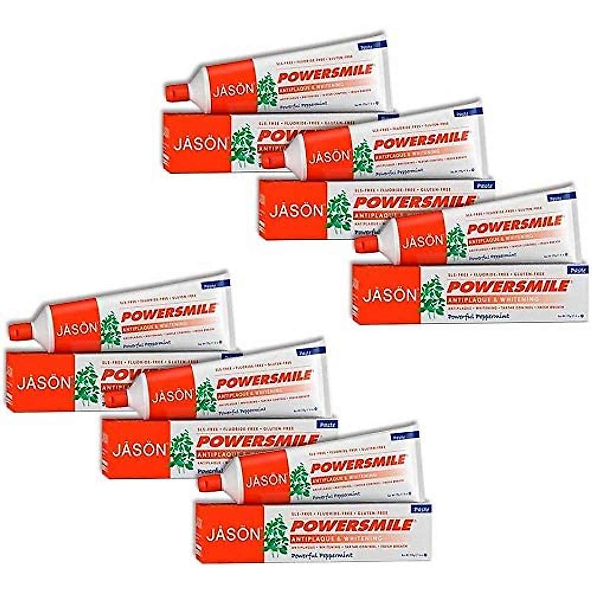 Jason Natural Products TPSTE,POWERSMILE, 6 OZ (Pack of 6)