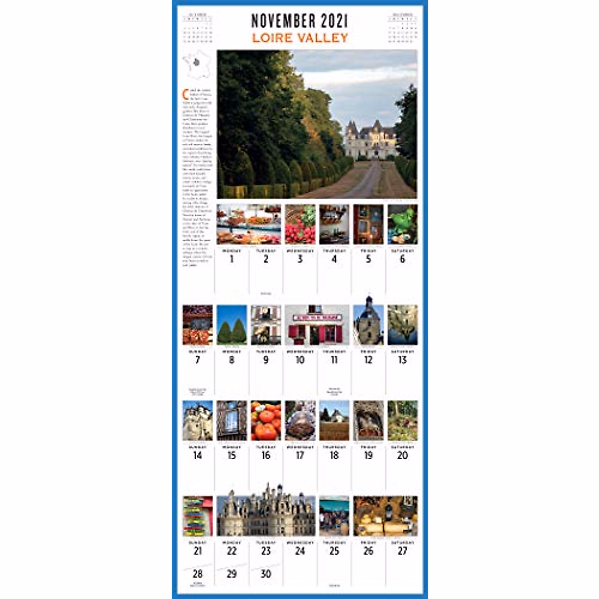 365 Days in France Picture-A-Day Wall Calendar 2021
