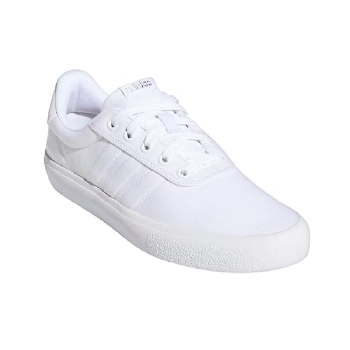 adidas Women's Vulc Raid3r Skate Shoe, White/White/Silver Metallic, 6.5