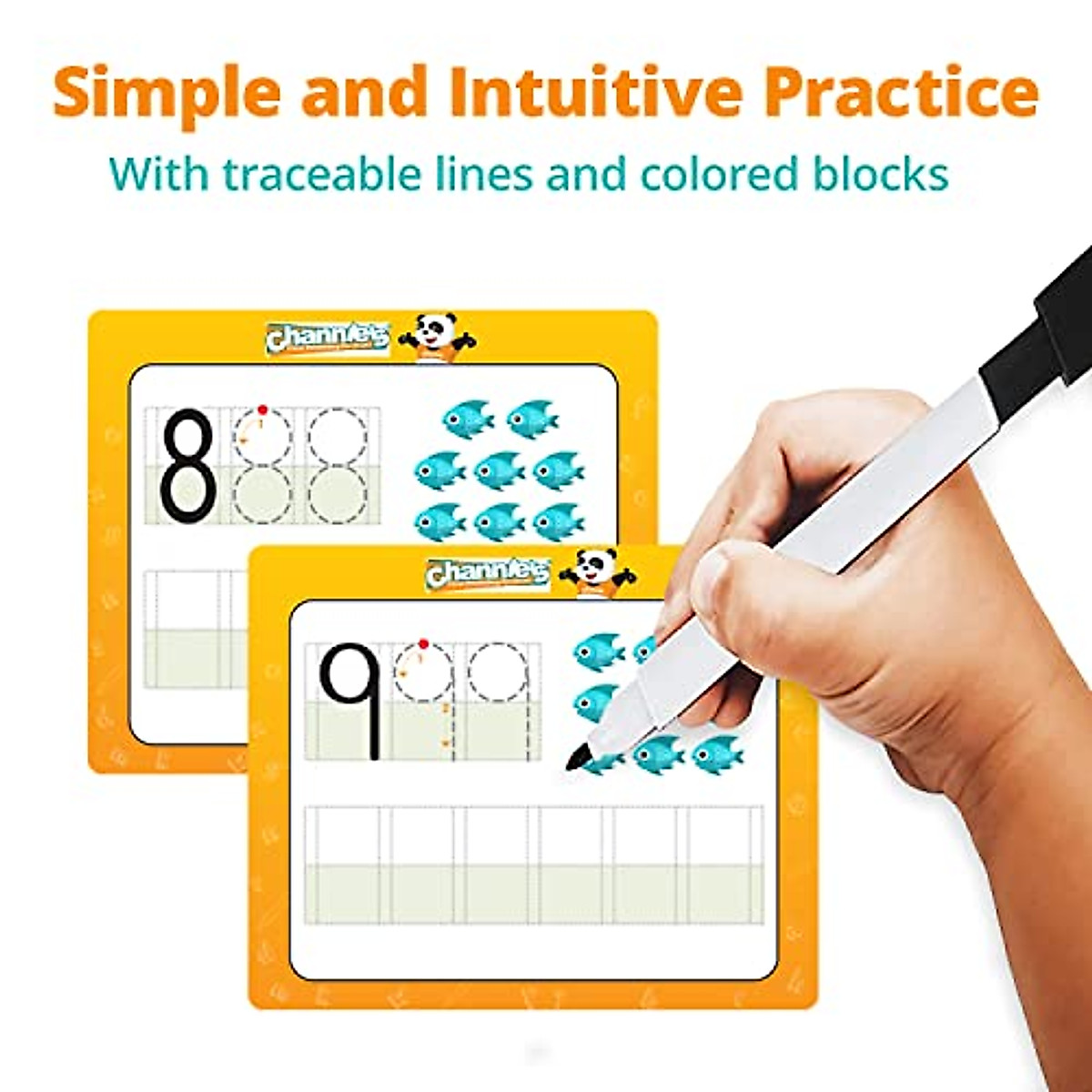 Channie's Learning with Ease for Special Needs Large Blocks Kit, K, 1st, Dyslexia, Dysgraphia, ADHD, and Autism