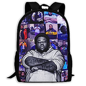 Rod Wave Backpack Student Bookbag Laptop Daypack For School Men Women Casual Travel