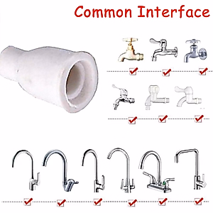 13.12ft/4m Sink Spray Hose,Portable Sink Hose Faucet Sprayer,Shampoo Sprayer Handheld Faucet Shower Head Spray Hose for Bathing Baby,Pets,Washing Hair,Rinsing Vegetables,Utility Sink