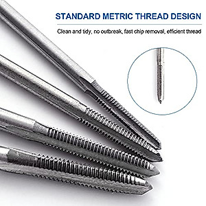 10 pcs Metric Tap Set M1 M1.2 M1.4 M1.6 M1.7 M1.8 M2 M2.5 M3 M3.5 for Clocks and Watches Tapping,Micro Taps Mini Metric Straight Flute Coarse Thread Design by Arbusb