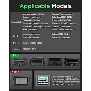 Eonon CarPlay & Android Auto Car Stereo Receiver, Android 10.0 Car Stereo 2+32GB Car Radio, Compatible with Chevrolet/GMC/Buick-8 Inch-Q80SE