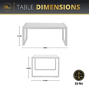 Kinger Home Keaton 4-Piece Outdoor Rattan Furniture Set with Teakwood Accents, Sofa, 2 Armchairs, Glass Coffee Table