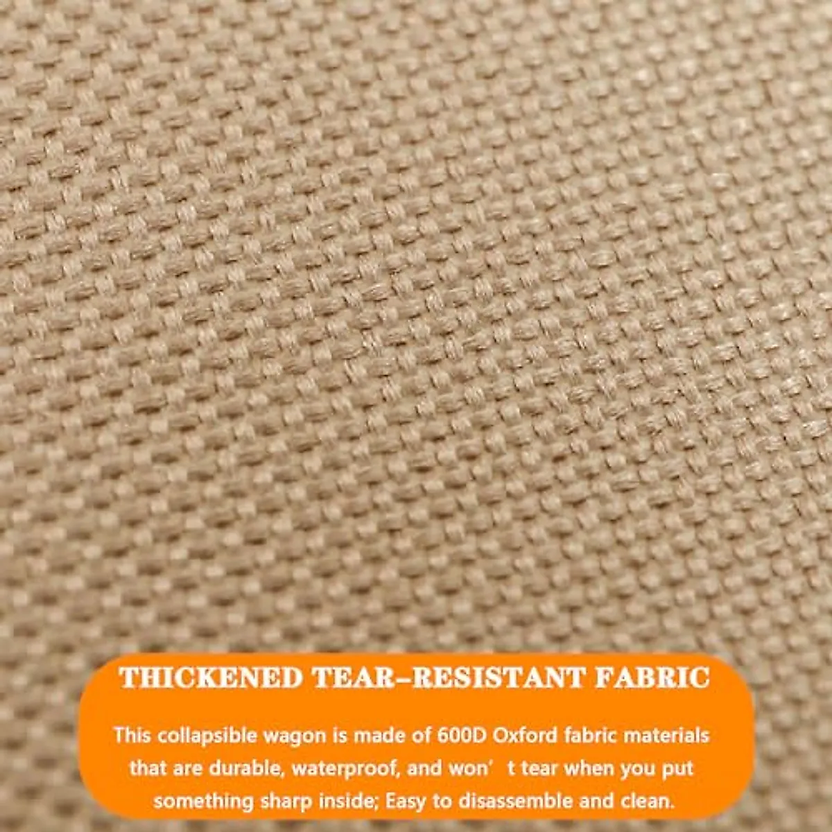 DECORN Collapsible Folding Wagon Garden Cart Beach Wagon Grocery Wagon All-Terrain Wheels Garden Grocery Wagon with Table Plate & 220 LB Capacity for Sports Outdoor Camping Fishing,White