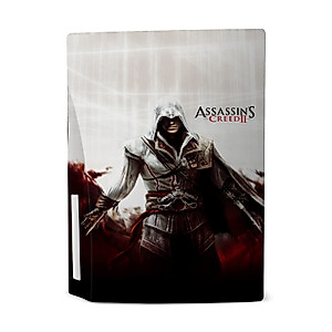 Head Case Designs Officially Licensed Assassin's Creed Cover Art II Graphics Matte Vinyl Faceplate Sticker Gaming Skin Decal Cover Compatible With Sony PlayStation 5 PS5 Disc Edition Console
