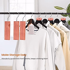 Homode Cedar Blocks for Clothes Storage, Set of 60, Cedar Chips for Closets and Drawers, Aromatic Cedar Wood Balls and Cedar Sachets, Cedar Closet Freshener