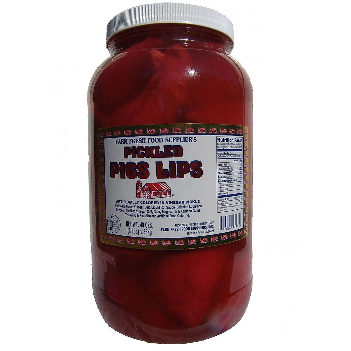 Pickled Pork Lips - Gallon