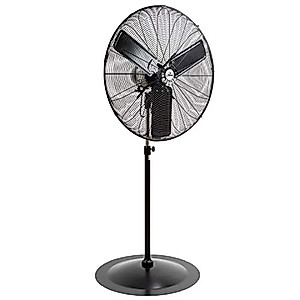 iLiving 30" Commercial Pedestal Oscillating Fan - Shop, Garage, Warehouse - 120V 1.65A 8400 CFM