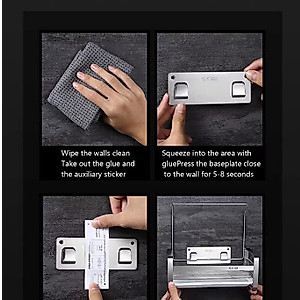 NILICAN Rag Rack Drain Rack Tableware Kitchen Sponge Rack Sink Caddy Cleaning Brush with Drain Pan Stainless Steel 304