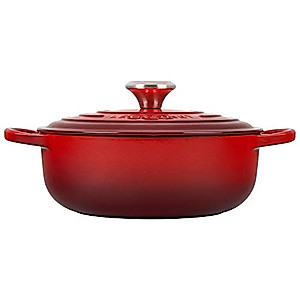 Le Creuset Enameled Cast Iron Signature Sauteuse Oven, 3.5 qt, Cerise