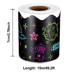 49 Feet Bulletin Board Borders School Themed Decorative Stickers Confetti Teaching Press Border for School Classroom Display Decoration (Color 3)