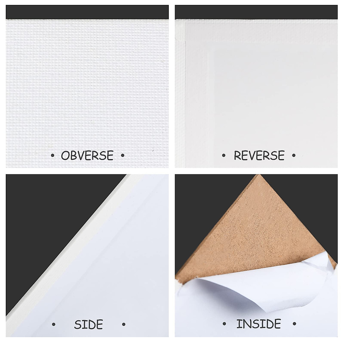 Simetufy 42 Pack 5x7 Inch Canvas Boards for Painting,10 oz Pre-Primed Canvas Panels Acid-Free 100% Cotton Small Canvases Blank Flat Canvas for Acrylics Oil Watercolor Paints