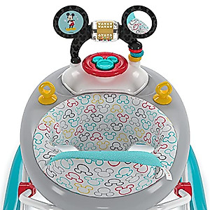 Bright Starts Disney Baby Mickey Mouse Original Bestie 2-in-1 Baby Activity Walker - Easy Fold Frame and Removable-Toy Station, 6 Months and up