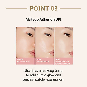 ETUDE Glow On Base Hydra 30ml (21AD) | All-in-One Makeup Hydration Glowing Base with a Long-Lasting Effect and Dewy Finish | Korean Makeup