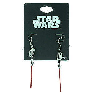 Star Wars Red Lightsaber Earrings