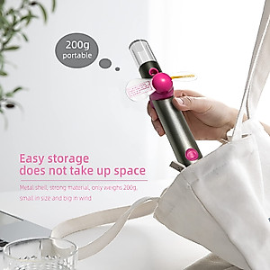 KALAWA Handheld Fan Portable Misting Fan, 3 in 1 Mini Portable Fan, Rechargeable Personal Fan with LED Light Nightlight, Battery Operated Spray Water Fan for Travel, Office, Outdoor