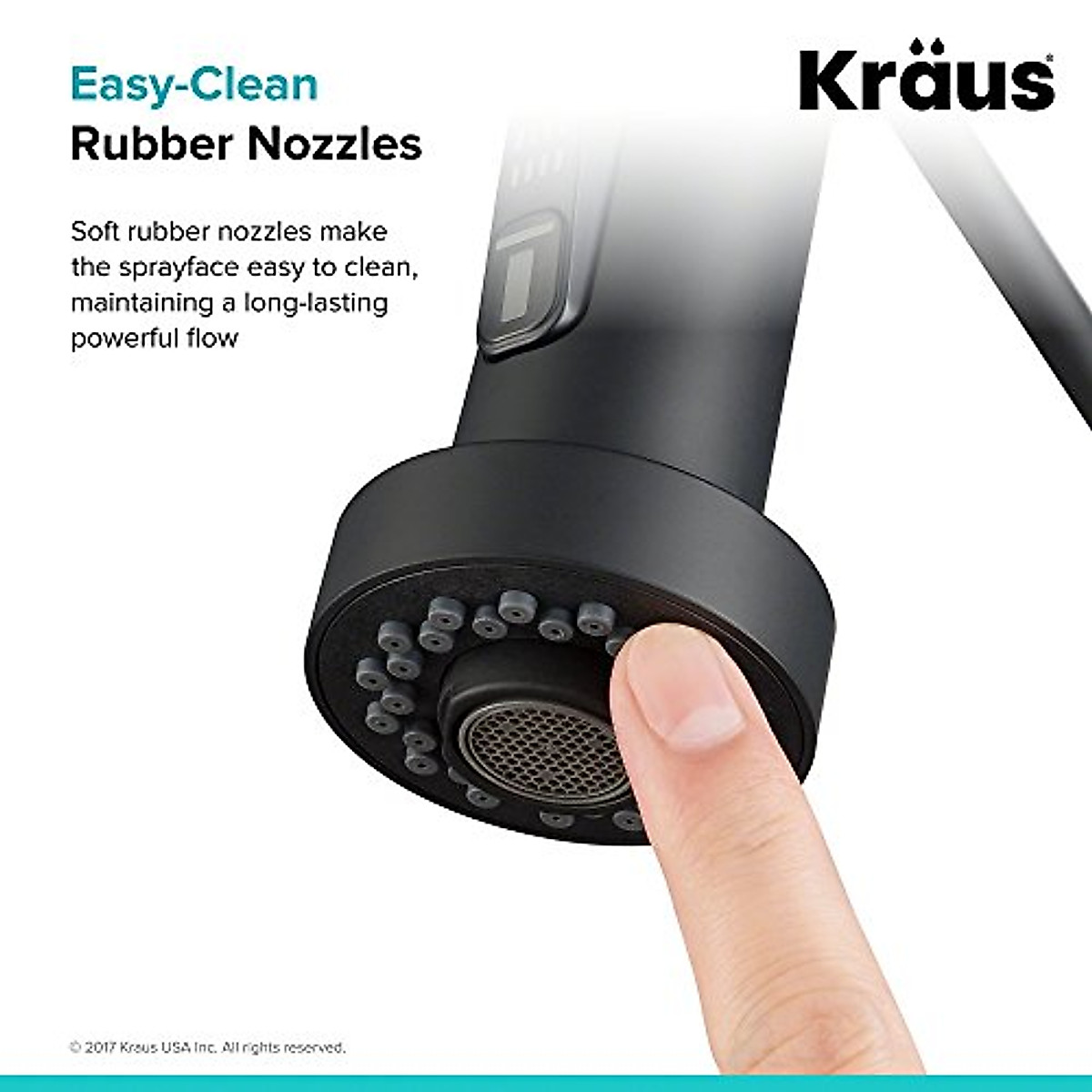 Kraus KFS-1MB Dual Function Kitchen Faucet Sprayer, Black