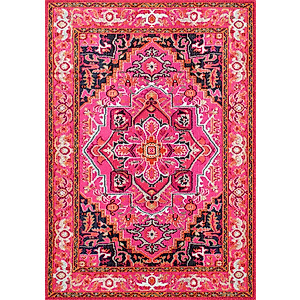 nuLOOM Vintage Mackenzie Accent Rug, 3x5, Violet Pink