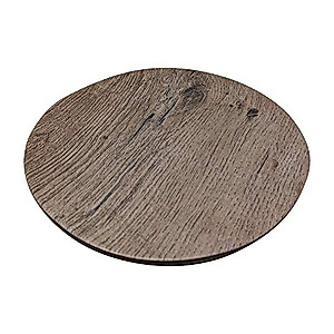 Gianna's Home 12 Piece Rustic Farmhouse Melamine Heavy Weight Plastic Dinnerware Set Wood Grain