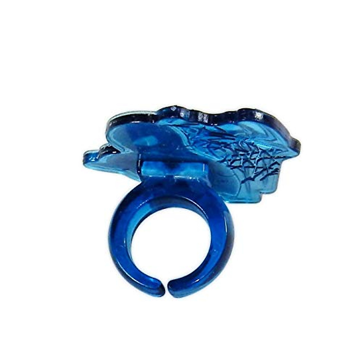 Spiderman Web-Slinger Rings, 12 Pack Cupcake Toppers, Two Designs, Party Favors.