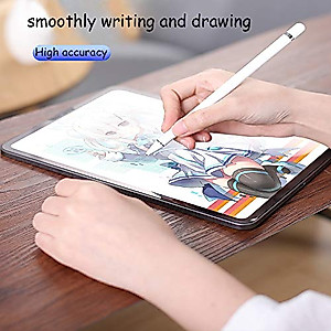DOGAIN Active Stylus Pen for Android,iOS, iPad/iPad 2/New iPad 3/iPad4/iPad Pro/iPad Mini/iPad Mini 2/3 /4 and Most Tablet,1.5mm Fine Point Rechargeable Digital Stylus Pen（White）