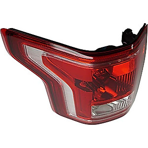 Evan Fischer Driver Side Tail Light Assembly Compatible with 2015 2016 2017 Ford F-150 With Bulb CAPA